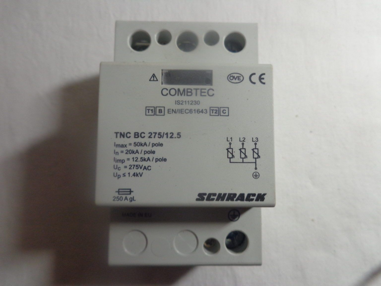 Schrack Combtec TNC BC 275/12.5 Überspannungsableiter - Michl's Onlineshop OG