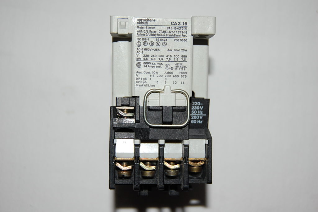 Sprecher + Schuh CA3-16-10 Schütz 220V-230V 50Hz /260V 60Hz - Michl's ...