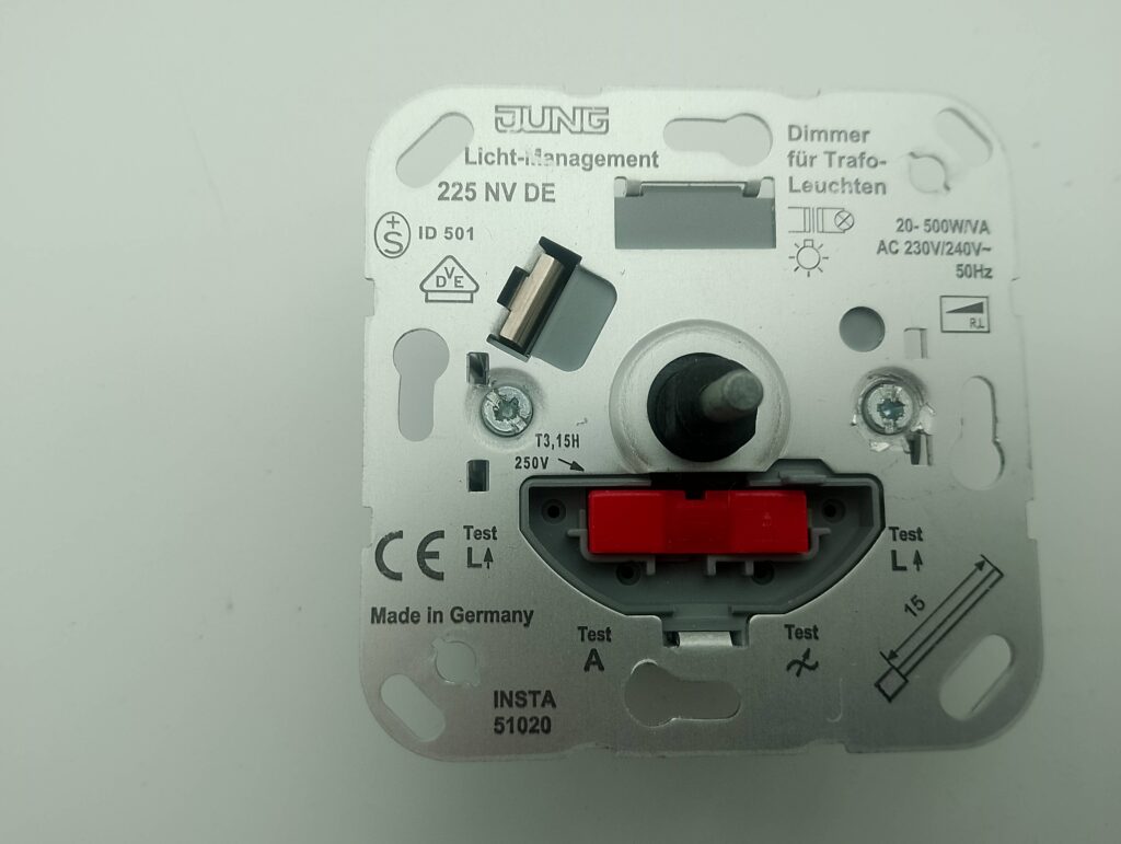 Jung Licht-Management 225 NV DE Dimmer Für Trafo-Leuchten 20-500W/VA AC ...